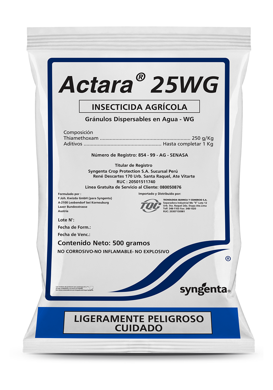 Actara 25 WG » TQC Tecnología Química y Comercio S.A.
